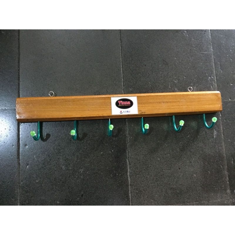 Jual KAPSTOK KAYU GANTUNGAN BAJU MONTE MATA 6 DAN 8 / KAPSTOK KAYU ...