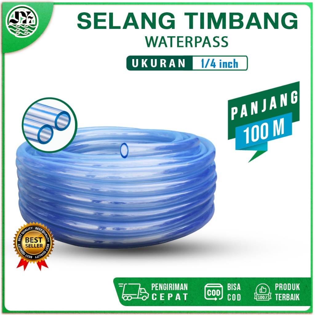 Jual SELANG TUKANG BANGUNAN / SELANG AIR 1/4 INCH / SELANG AIR AQUARIUM ...