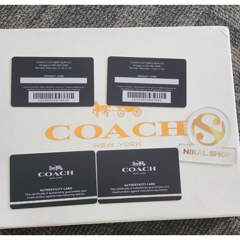 Jual Coach Care Card Authentic Card Original 100% | Shopee Indonesia