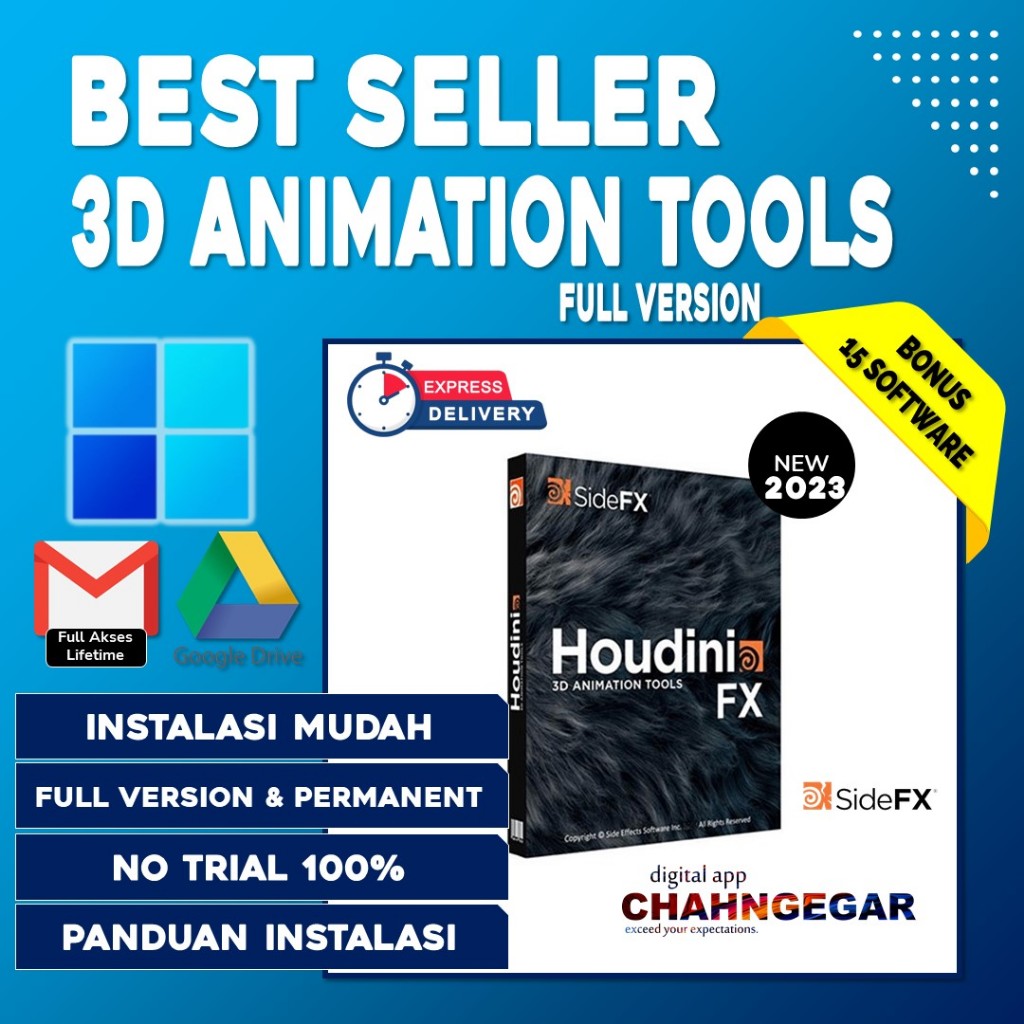 Jual SideFX Houdini FX 2023 Full Lifetime Software 3D Animasi | Shopee Indonesia