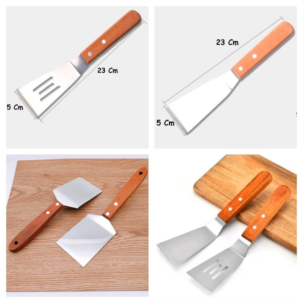 Jual Spatula Shovel Martabak Pizza Steak Frying Teppanyaki Spatula ...