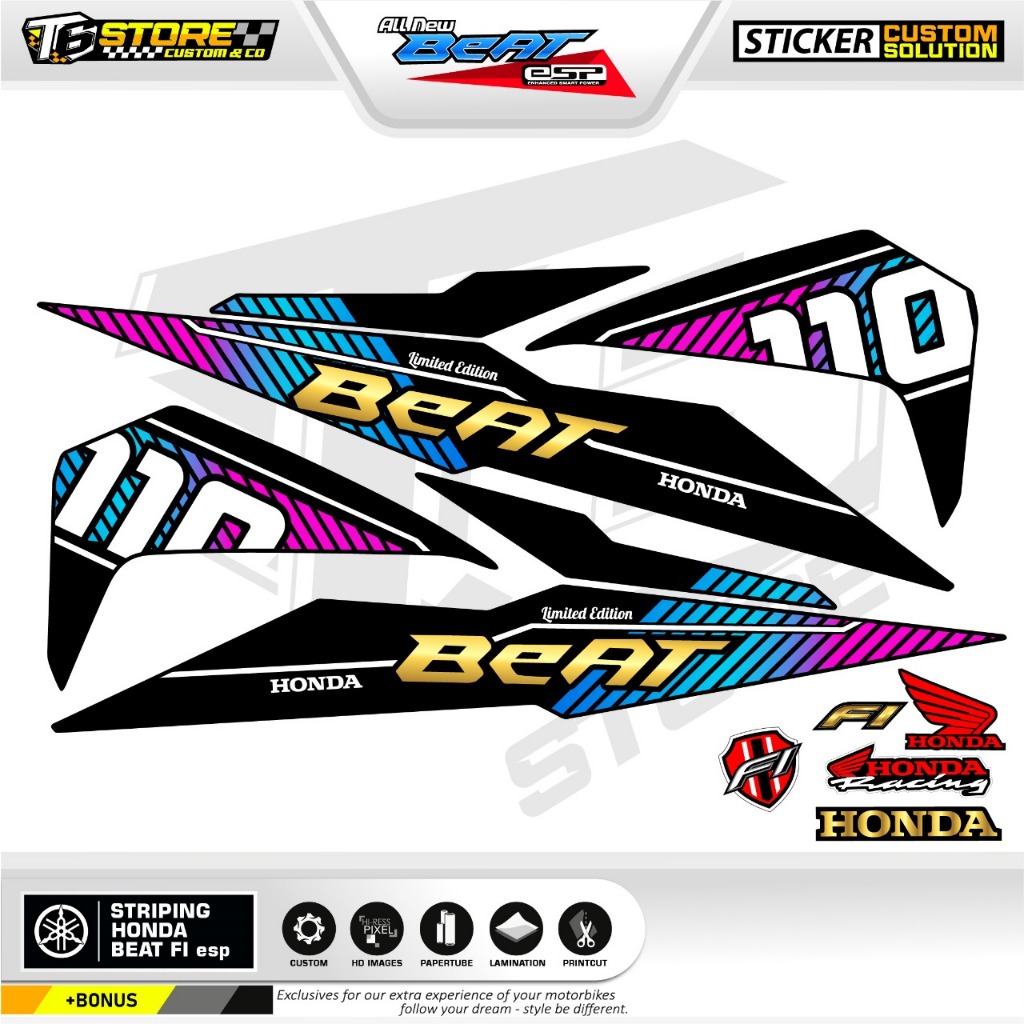 Jual STRIPING BEAT FI NEW GEN 2/ESP/2016-2018/STIPING BEAT ESP/STIKER ...