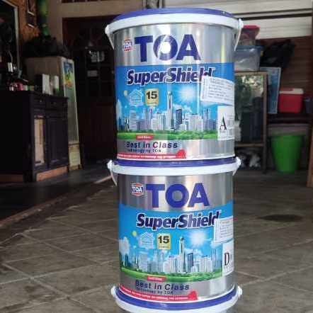 Jual TOA Super Shield Semi Gloss - Cat Tembok Exterior Glossy Finish 2. ...