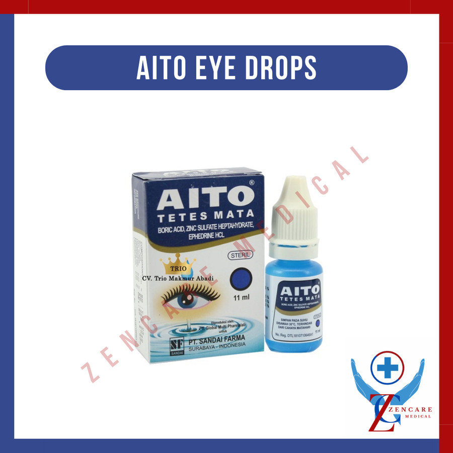 Jual Obat Tetes Mata Aito Sebotol Isi 11 ML / Obat Tetes Mata Merah ...