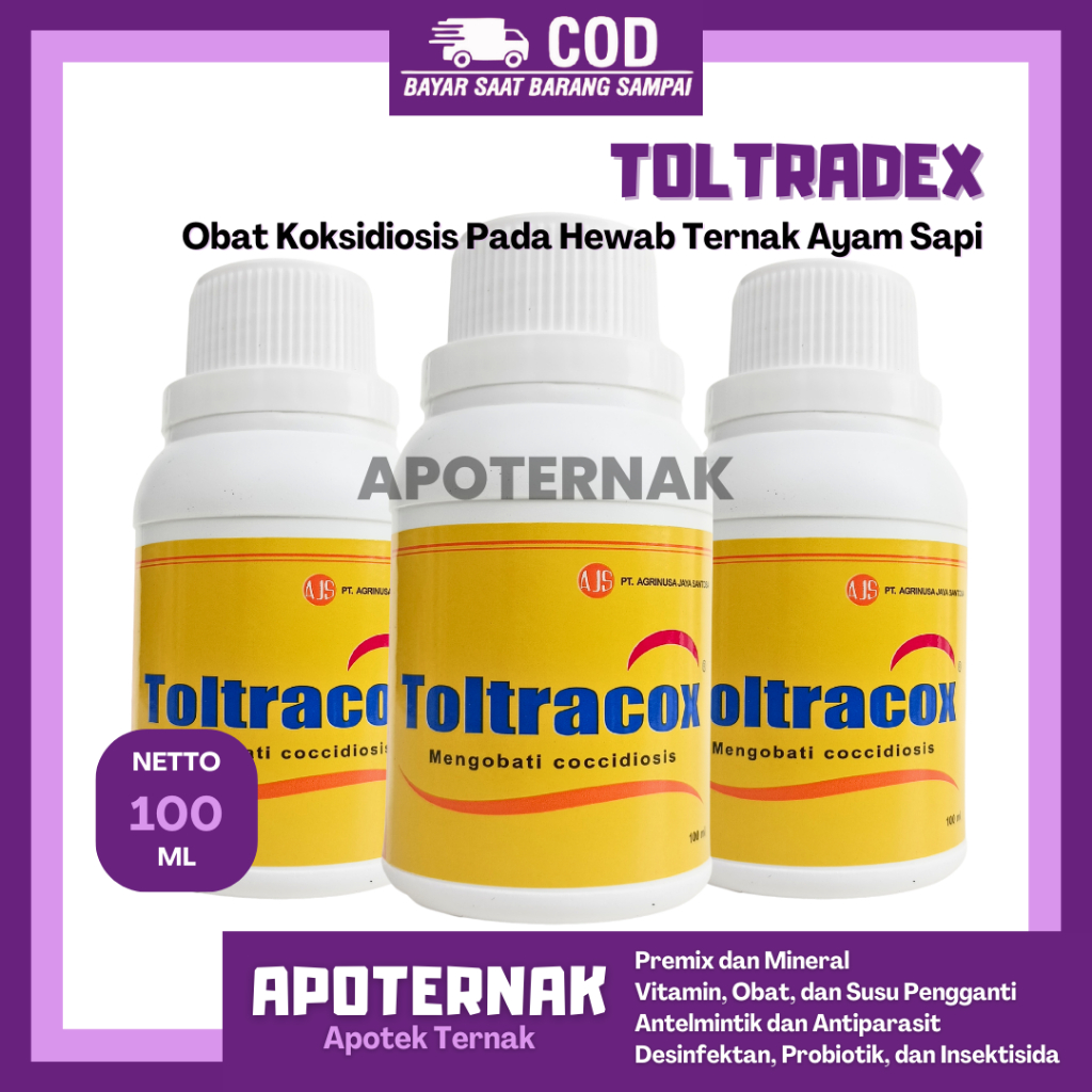 Jual TOLTRACOX 100ML - Toltrazuril Obat Koksidiosis pada Hewan Ternak ...