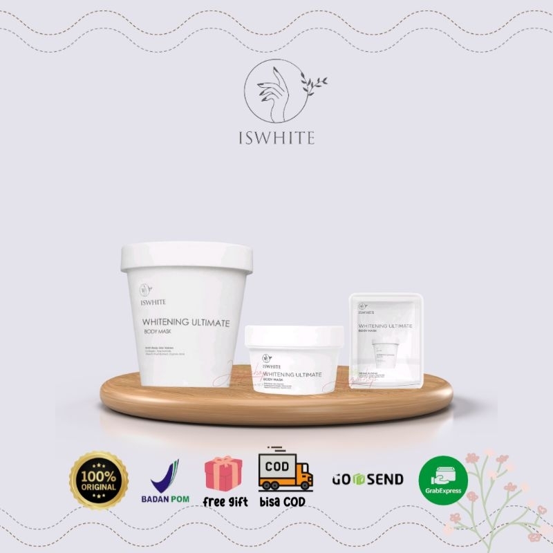 Jual ISWHITE Masker Badan - Body Mask Brightening Ultimate - Body Mask ...