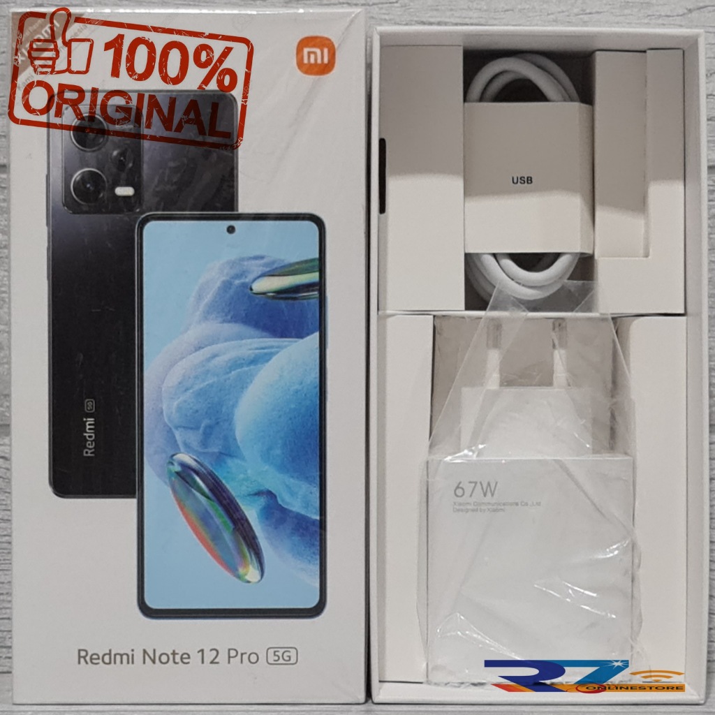 Jual BOX/DUS/KOTAK Xiaomi Redmi Note 12 Pro 5G (Ex.Original) CHARGER ...