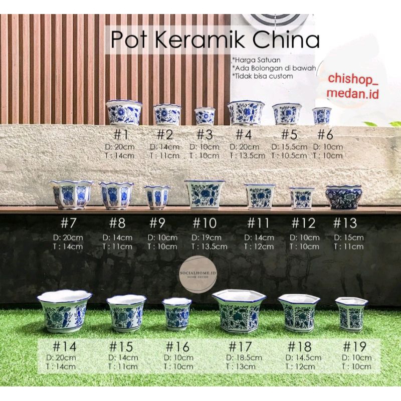 Jual Termurah vas keramik China/ vas keramik biru putih/pot keramik/pot ...