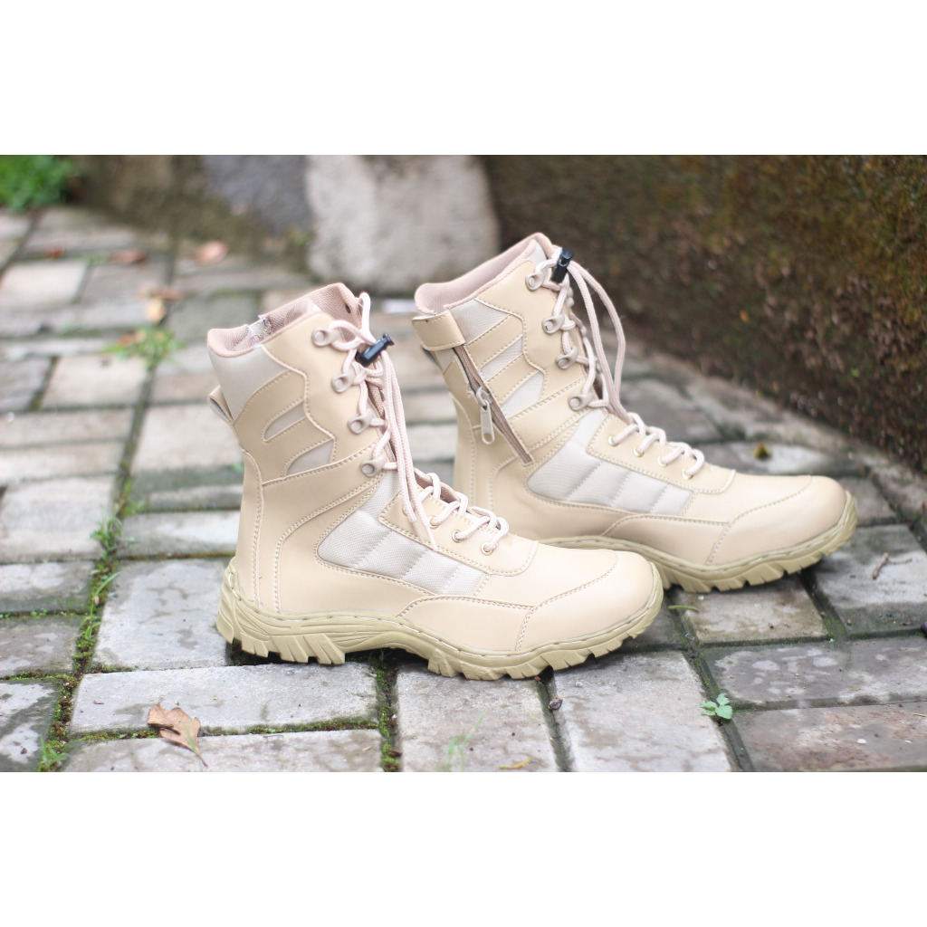Jual Sepatu Pdl Tactical Safety Boots Tni Polri Satpol PP Kerja Dinas ...
