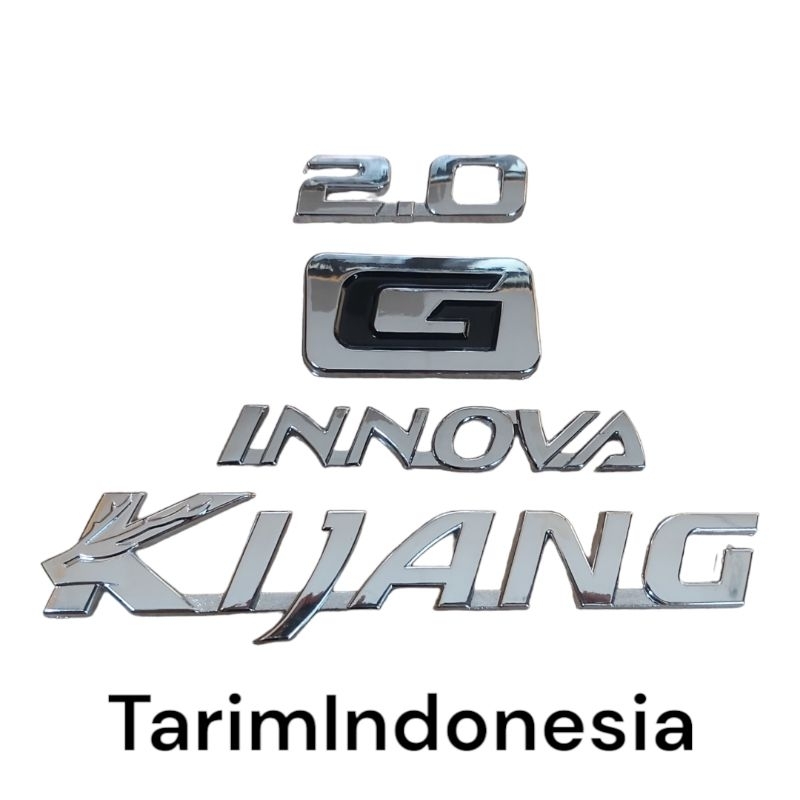 Jual Emblem Mobil Kijang Innova 2.0 / Emblem G Innova / Emblem 2.0 ...