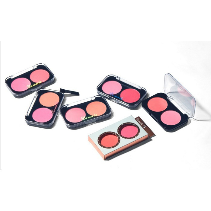 Jual CUCI GUDANG!! LAMEILA 5006 Bedak Blush On Palette Matte Anti Air dan Tahan Lama 2 Warna ...