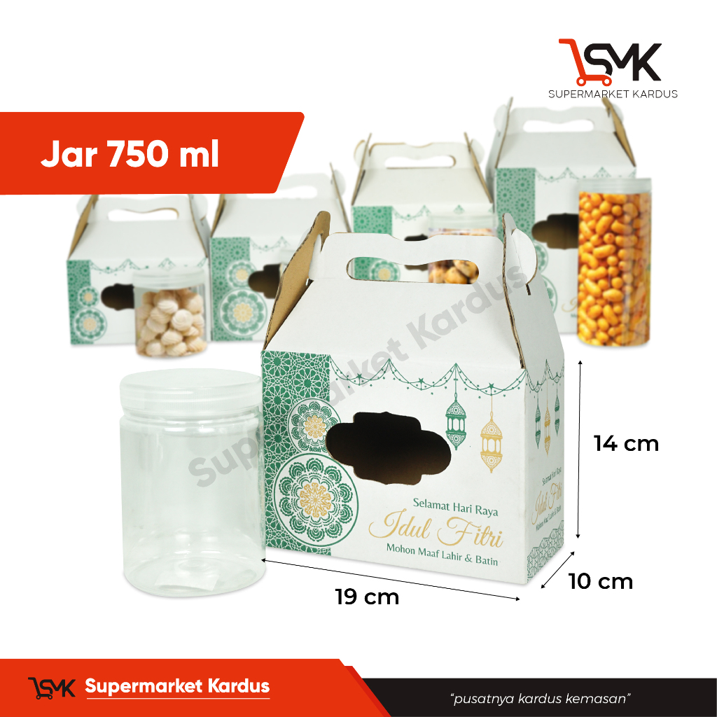 Jual Box 19x10x14 JAR 750 ml Isi 2 Toples Bulat Kardus/packing/kemasan ...