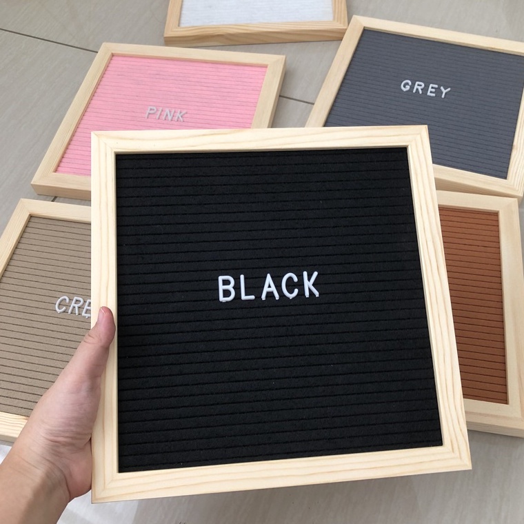 Jual M0del B4ru Papan Nama Bayi / Felt Letter Board Set / Papan Huruf ...