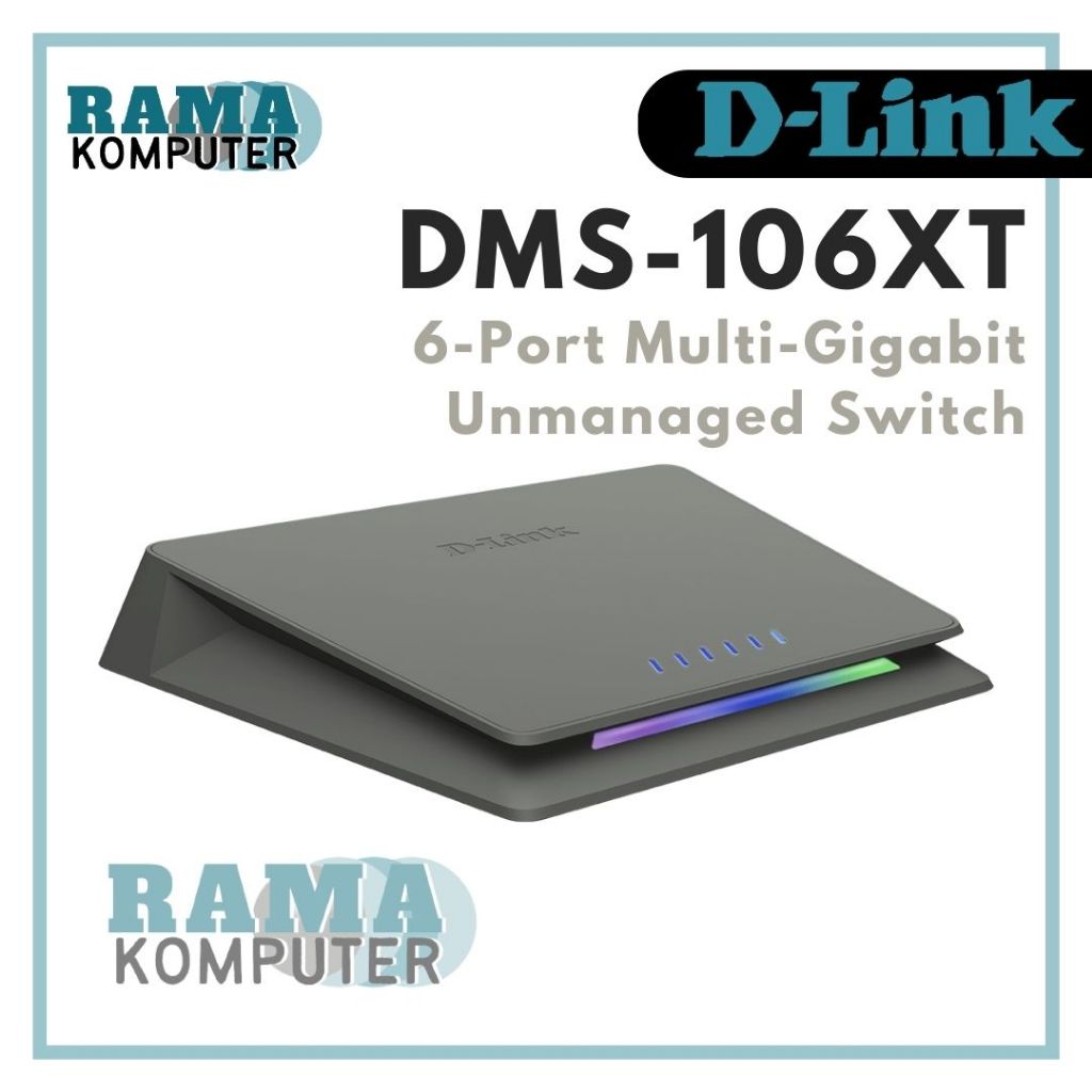 Jual DMS-106XT D-LINK 6-Port Multi-Gigabit Unmanaged Switch | Shopee ...