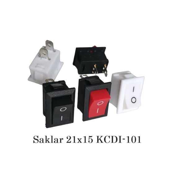 Jual 1pcs Saklar Sakelar On Off 21x15mm Rocker Switch Kecil Hitam 2 Pin ...