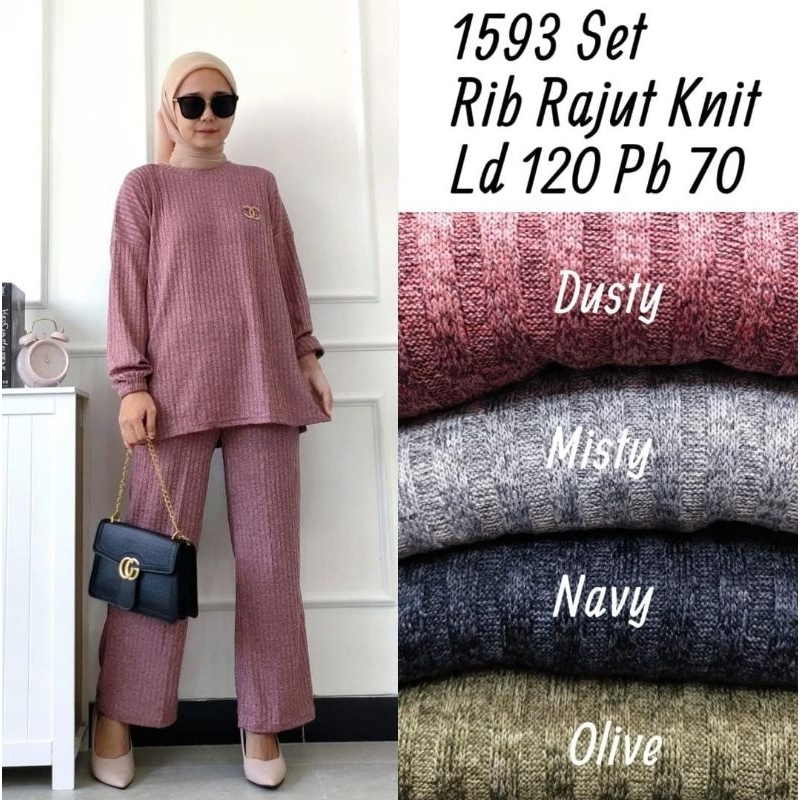Jual Setcel Rajut Knitwear Bestseller | Shopee Indonesia