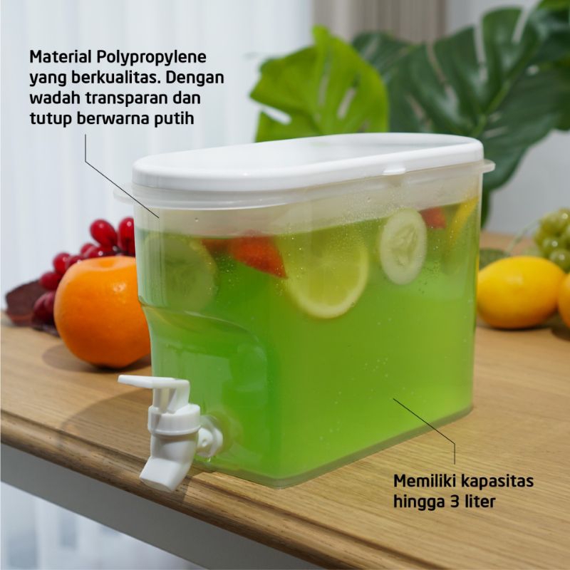 Jual Dispenser Tempat Air minum mini 3 L Technoplast | Shopee Indonesia
