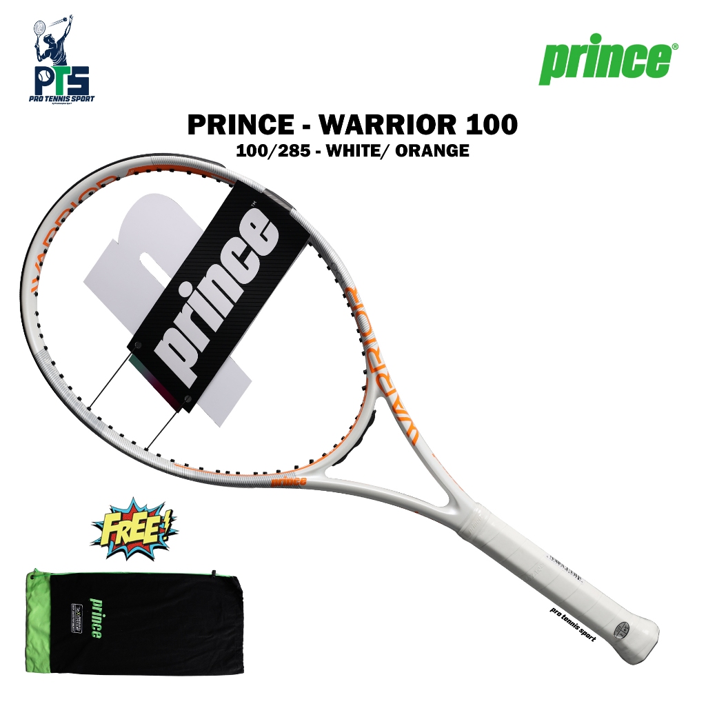 Jual Raket Tenis Prince Warrior 100 100in 285gr White Orange Original ...