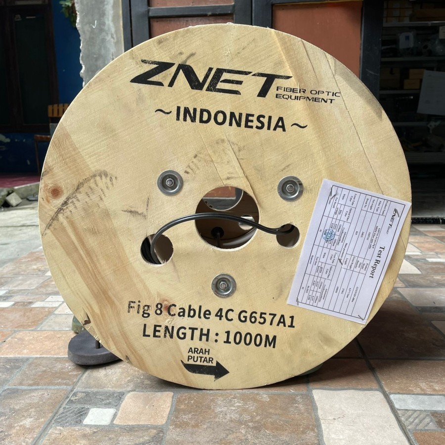 Jual DROPCORE DROPWIRE FIG 8 4 CORE MURAH 1000M FIBER OPTIK KABEL FO ...