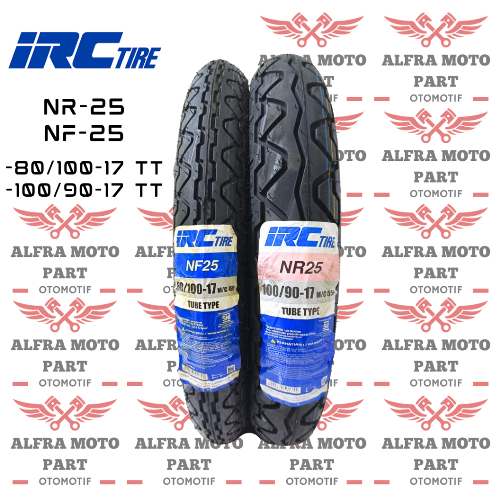 Jual BAN LUAR VERZA/MEGAPRO IRC NON TUBLES 80/100-17 & 100/90-17 HARGA ...