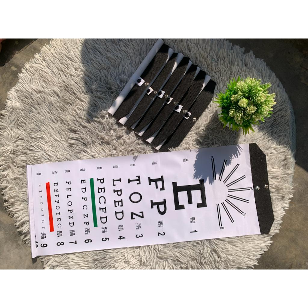 Jual SNELLEN CHART ABJAD KAIN TEST MATA JARAK JAUH | Shopee Indonesia