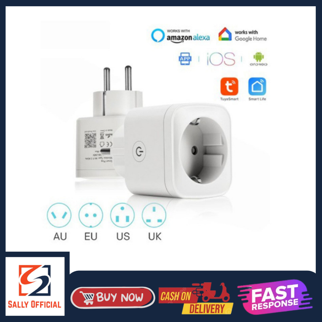 Jual Smart PLUG WiFi Wireless Colokan - IoT Smart Home Colokan Steker ...