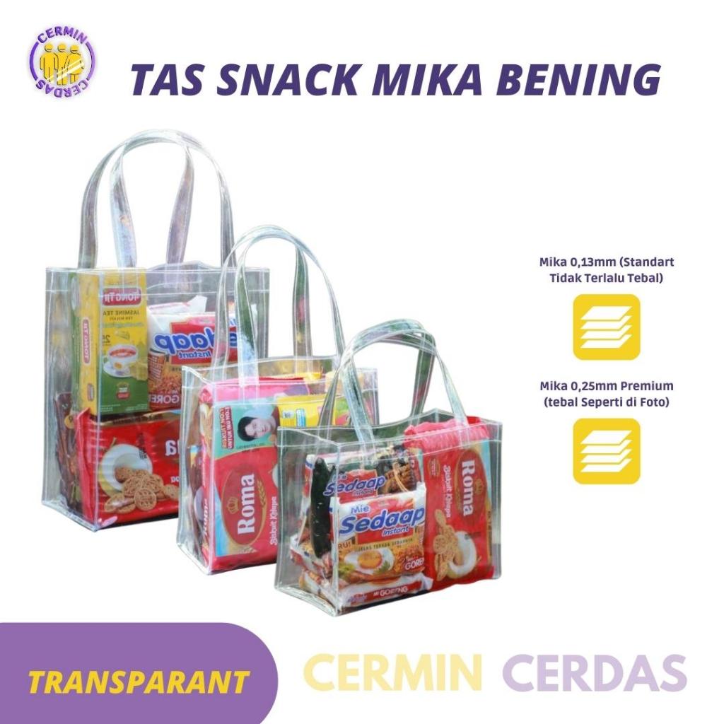 Jual Tas Snack Mika Bening Transparant Tebal Souvenir Ulang Tahun ...