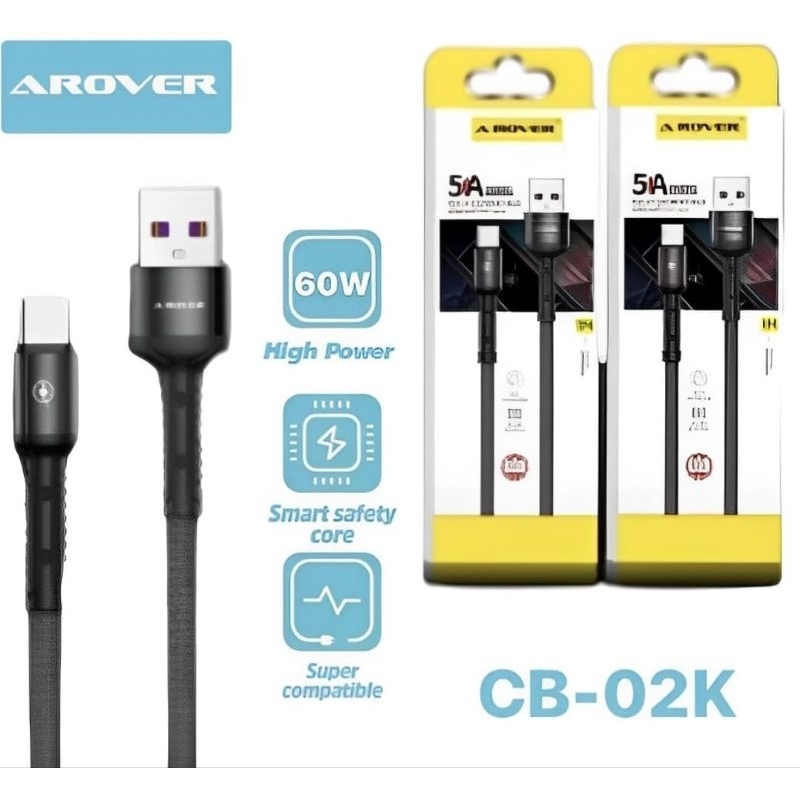 Jual Kabel Data [[AROVER CB02]] MICRO / TYPE C / IPHONE 40W Super Fast ...