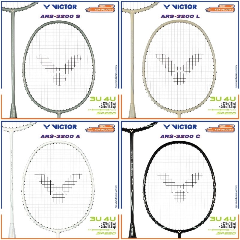 Jual Raket Badminton Victor AURASPEED 3200 ARS 3200 ARS-3200 Original ...
