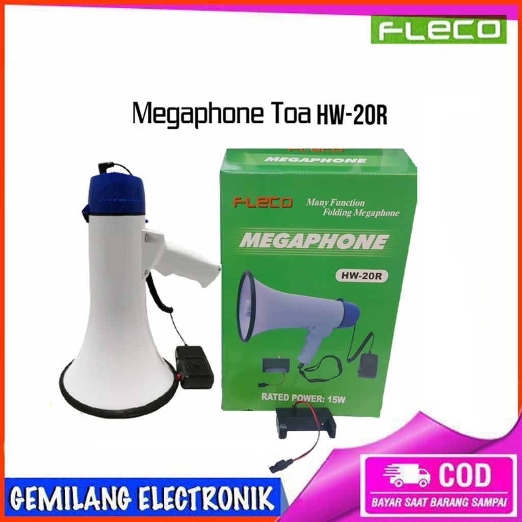 Jual Megaphone Multifungsi Pengeras Suara dan Perekam Suara Fleco HW ...