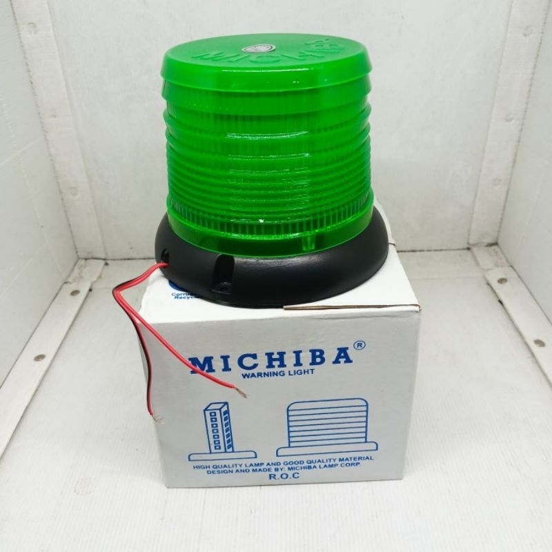 Jual Lampu Rotary Truck Mini Michiba - Warna Hijau 12-24 Volt Uk. 13cm ...