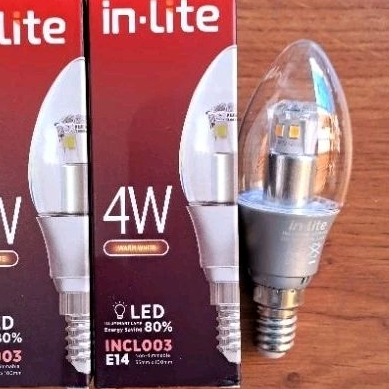 Jual LAMPU LED E14 INLITE candle lamp DRAT KECIL 4W 220V | Shopee Indonesia