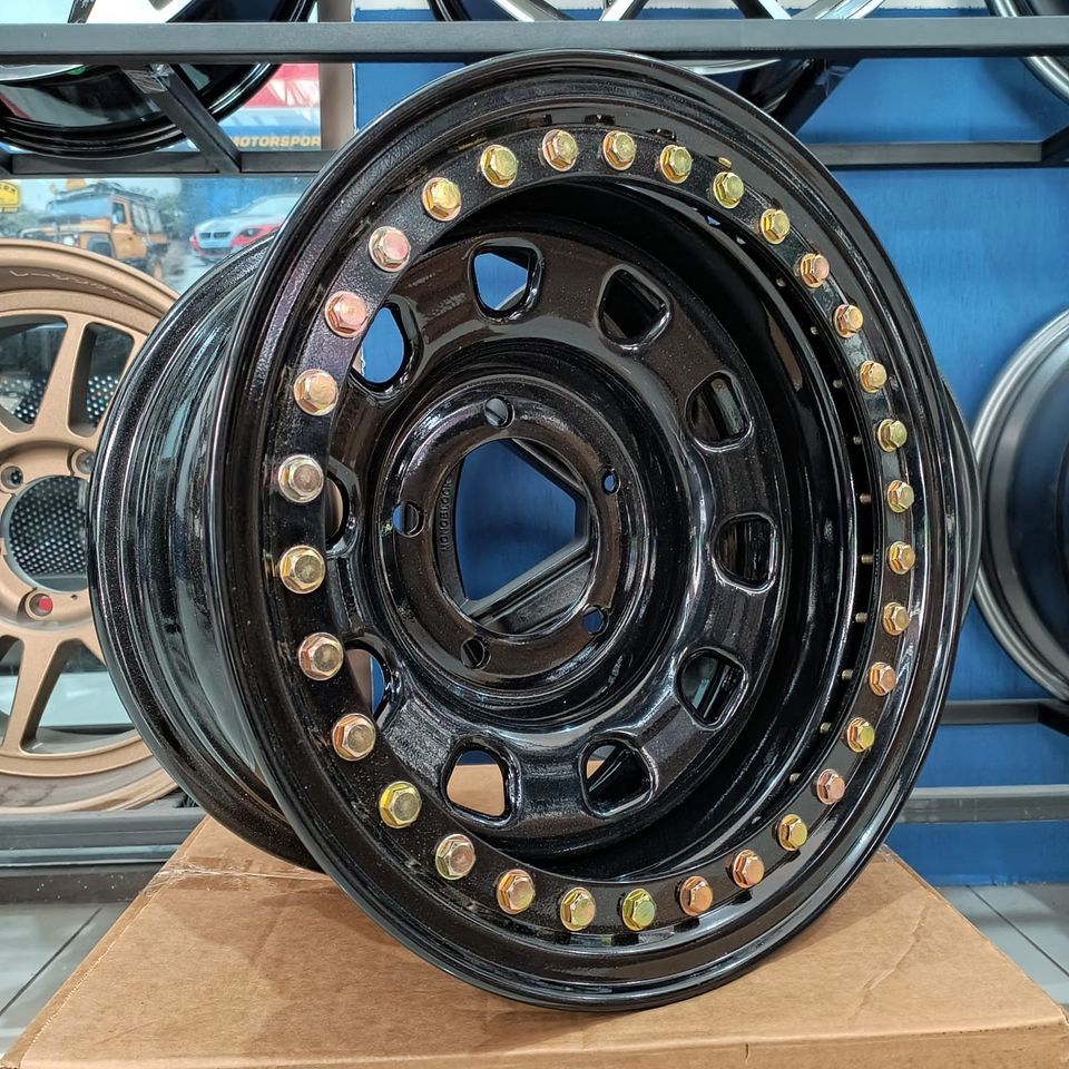 Jual velg mobil offroad bedlok mokupo velg kaleng ring15 lebar 10 pcd5x139,7 et -44 cocok buat ...