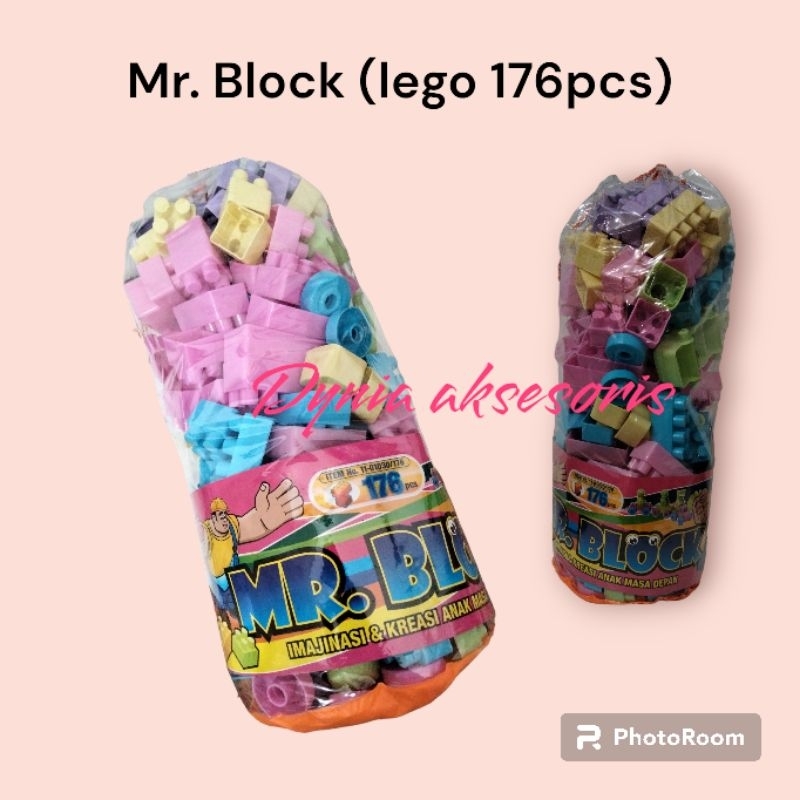 Jual Mainan anak MR. BLOCK murah LEGO besar bongkar pasang bata plastik JUMBO bermain edukasi ...