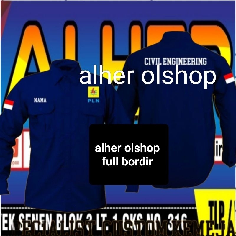 Jual kemeja civil engineering baju Civil engineering seragam civil ...