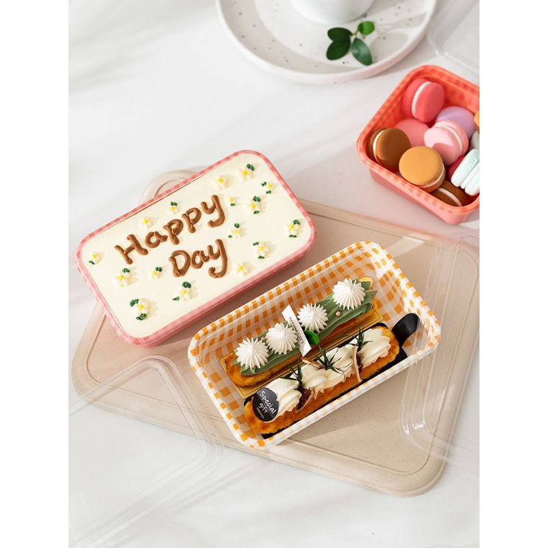 Jual 10pcs korean dessert box cake kotak2 BESAR Premium kotak tempat ...