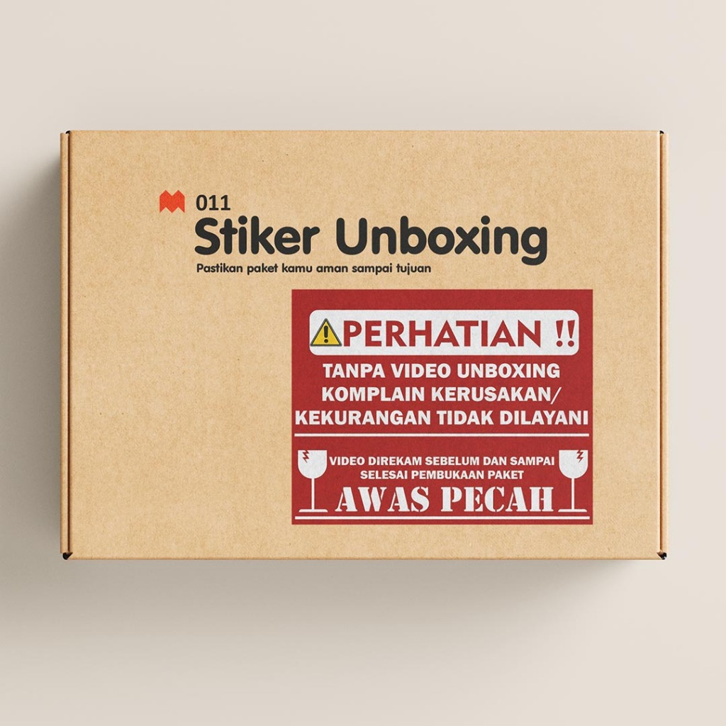 Jual Stiker Video Unboxing / Stiker Wajib Video Unboxing / Stiker ...