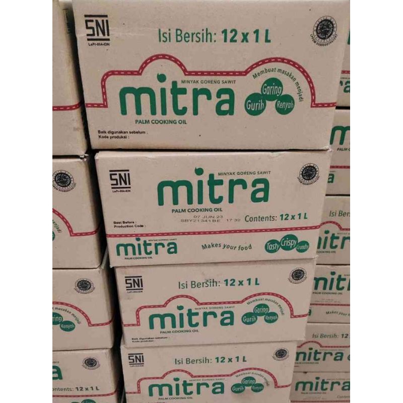 Jual MINYAK MITRA 1L 1 DUS ISI 12 POUCH | Shopee Indonesia