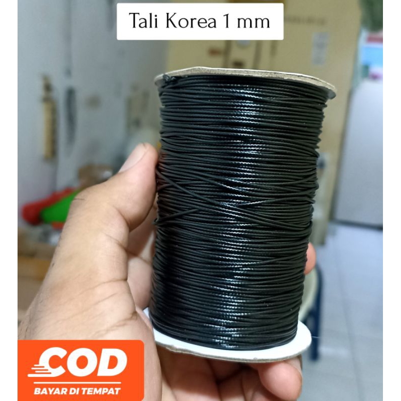 Jual Tali Korea Hitam 1 mm (Tipis) Per Meter | Shopee Indonesia