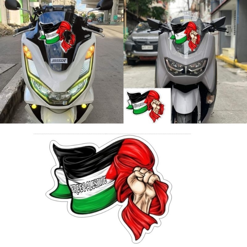 Jual STIKER MOTOR FREE PALESTINE NMAX PCX XMAX STICKER PALESTINE ...