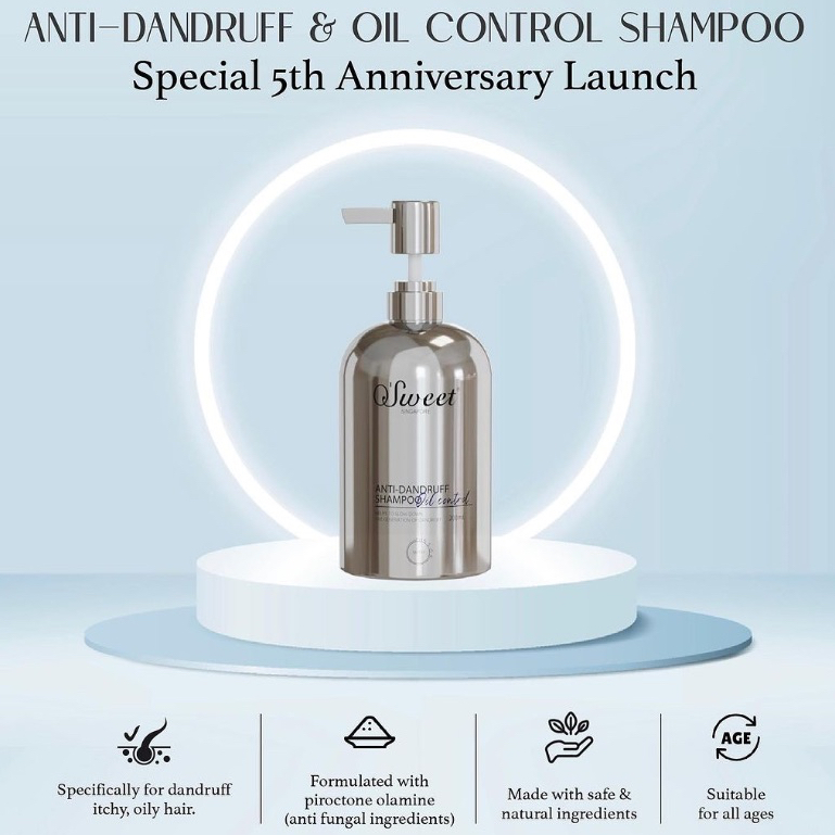 Jual GLAM - OSWEET Singapore Anti-Dandruff & Oil Control Shampoo ...