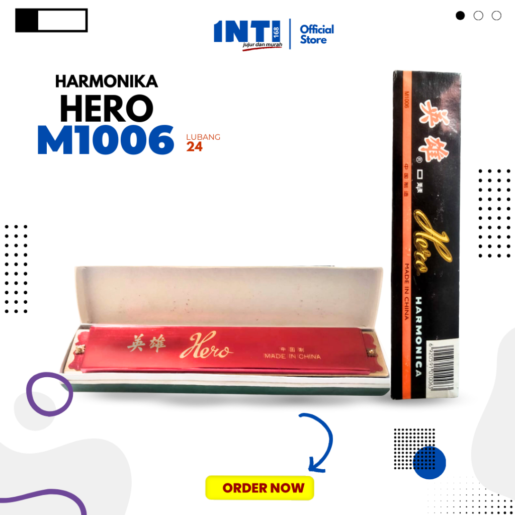 Jual Harmonika Harmonica Hero Besar 24 Hole 24 Lubang Double hole | Shopee Indonesia