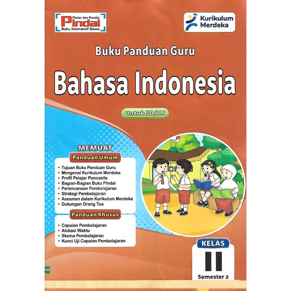 Jual Buku Panduan Guru Bahasa Indonesia Kelas 2 SD/MI Semester 2 Kurikulum Merdeka | Shopee ...