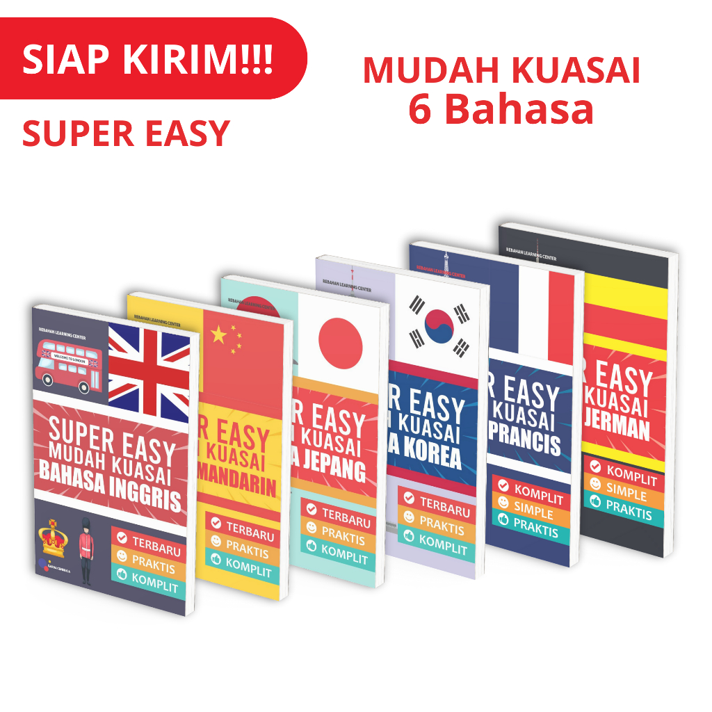 Jual BUKU BAHASA INGGRIS - KOREA - JEPANG - MANDARIN / SUPER EASY MUDAH KUASAI SERIES | Shopee ...