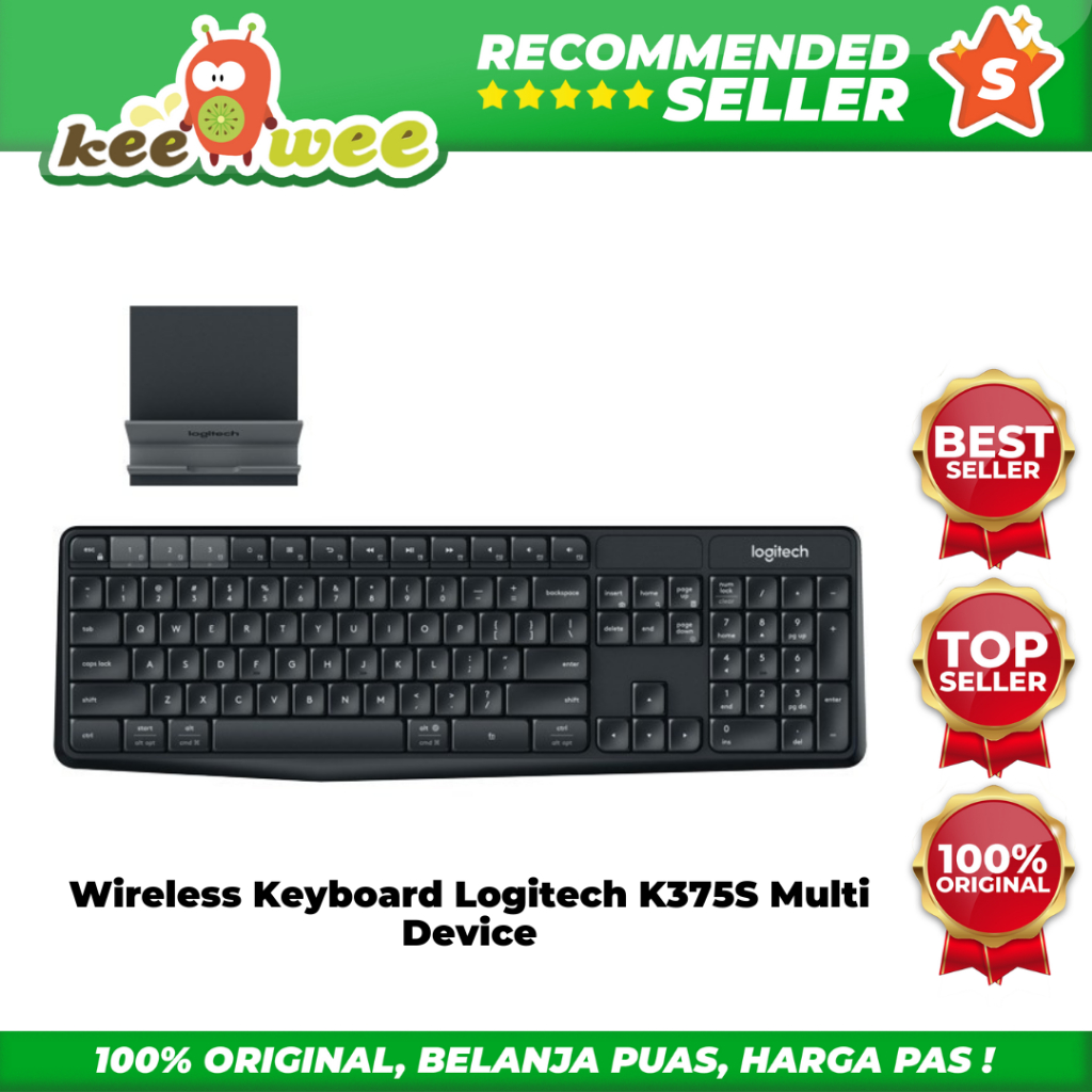 Jual Wireless Keyboard Logitech K375S Multi Device | Shopee Indonesia
