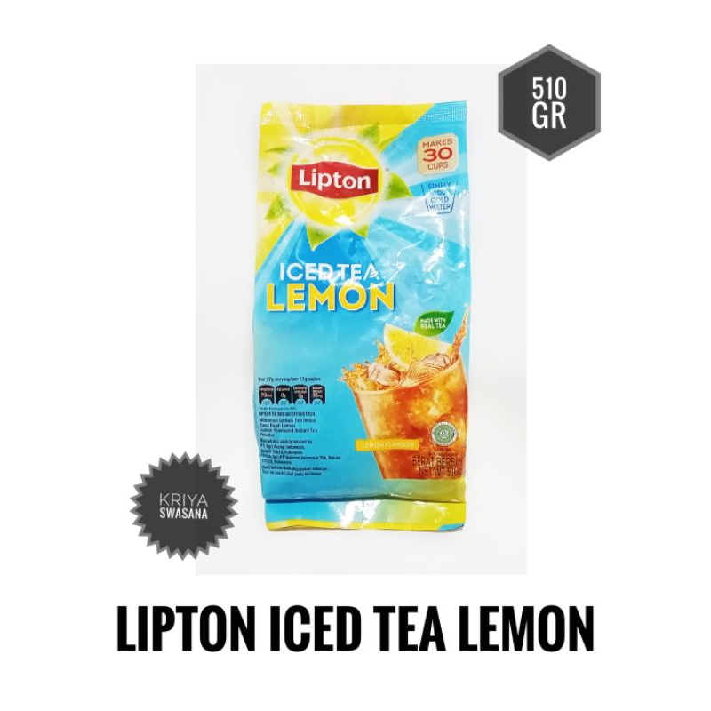 Jual LIPTON ICED ICE TEA LEMON 510 gr 510gr tuntuk 30 Gelas | Shopee ...