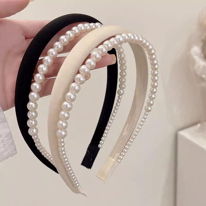 Jual Sweetie pearl headband / bando mutiara cantik fashion korea ...