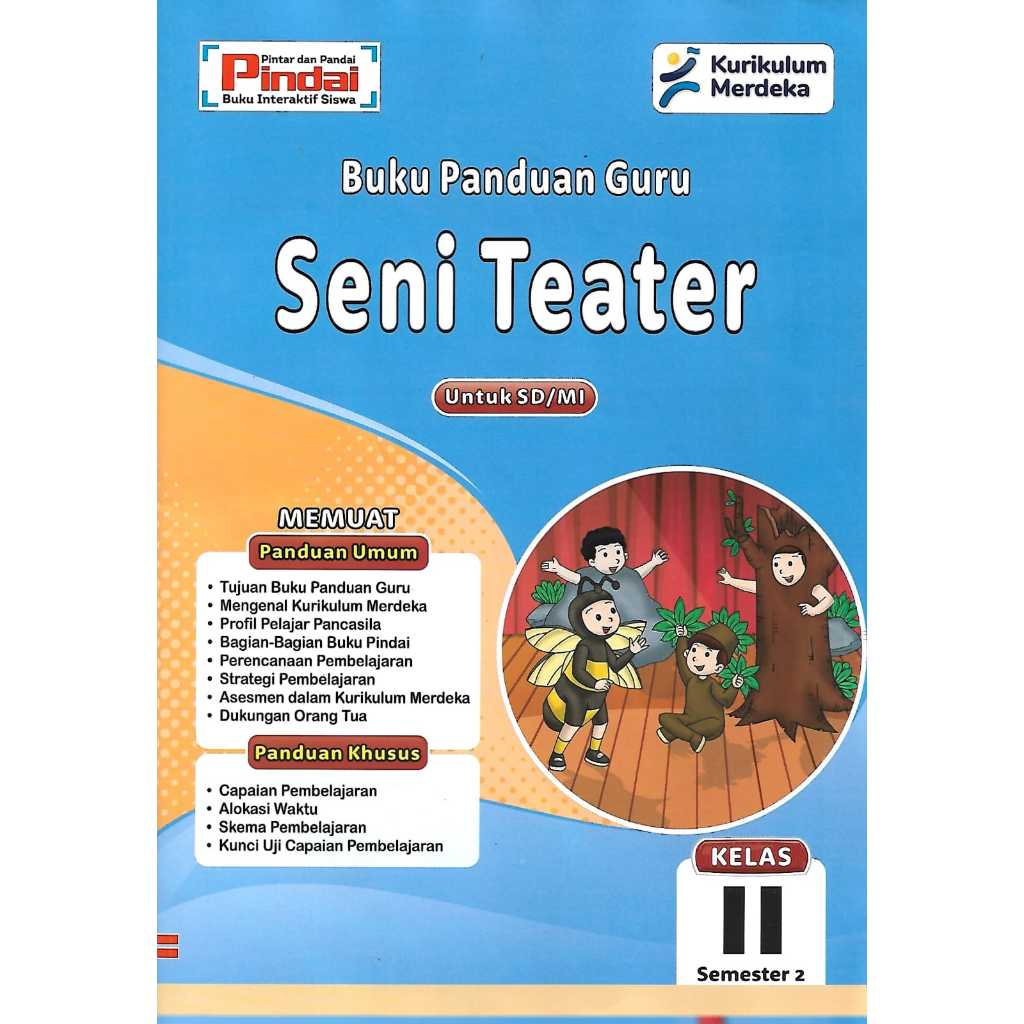 Jual Buku Panduan Guru Seni Teater Kelas 2 SD/MI Semester 2 Kurikulum Merdeka | Shopee Indonesia