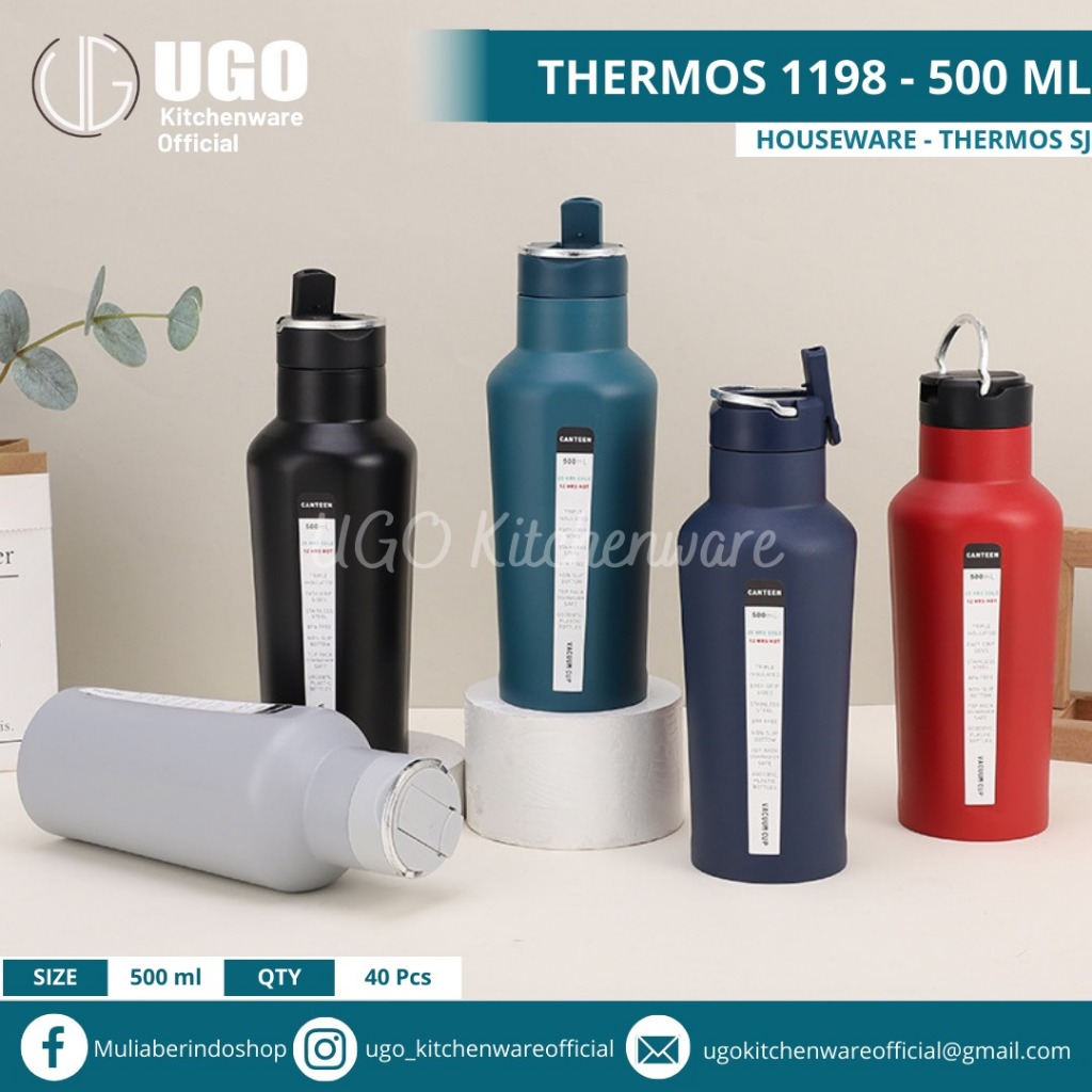 Jual Thermos Vacum Botol Minum Tumbler Termos Stainless Steel 500 Ml ...