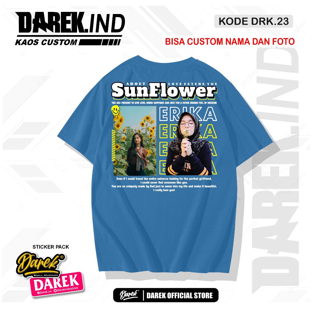 Jual KAOS CUSTOM NAMA DAN FOTO AESTHETIC, BAJU DESAIN BUCIN SATUAN ...